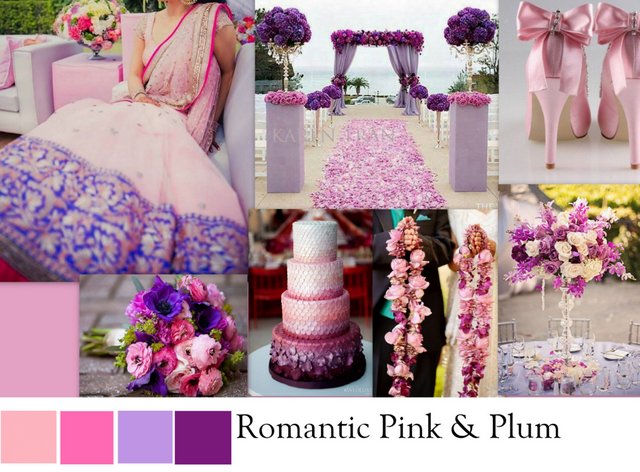 Color Crush: Soft Pink and Plum | WedMeGood