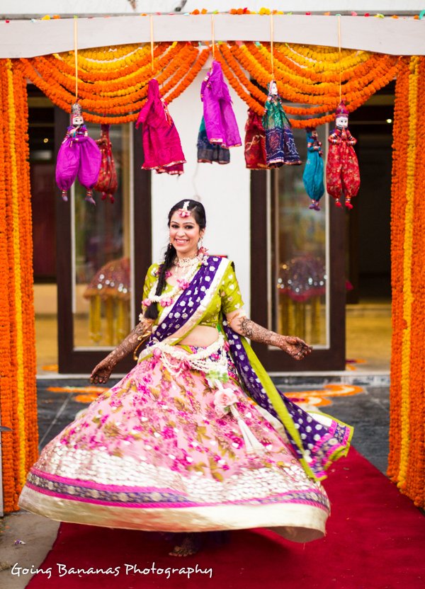 A Stunning Color Riot with super creative decor ! | WedMeGood