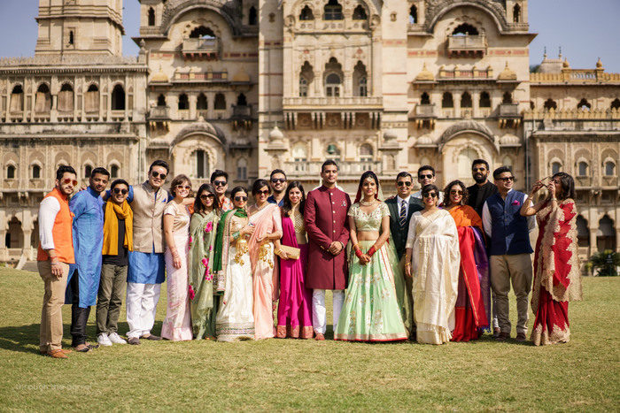 Understated Hindu-Christian Wedding at Laxmi Vilas Palace | WedMeGood