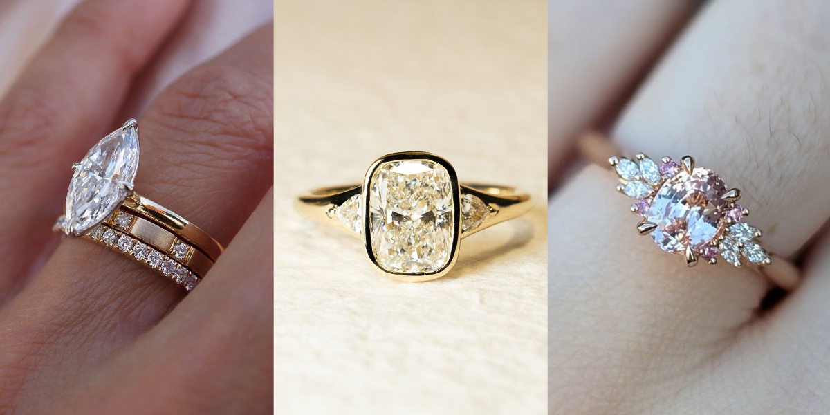 20+ Pretty Popular Engagement Rings We Spotted On Instagram! | WedMeGood