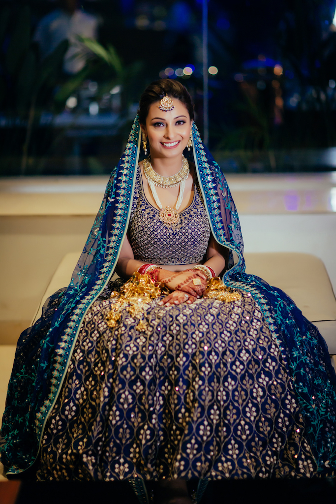 Gorgeous Delhi Farmhouse Wedding With A Bride In Blue! | WedMeGood