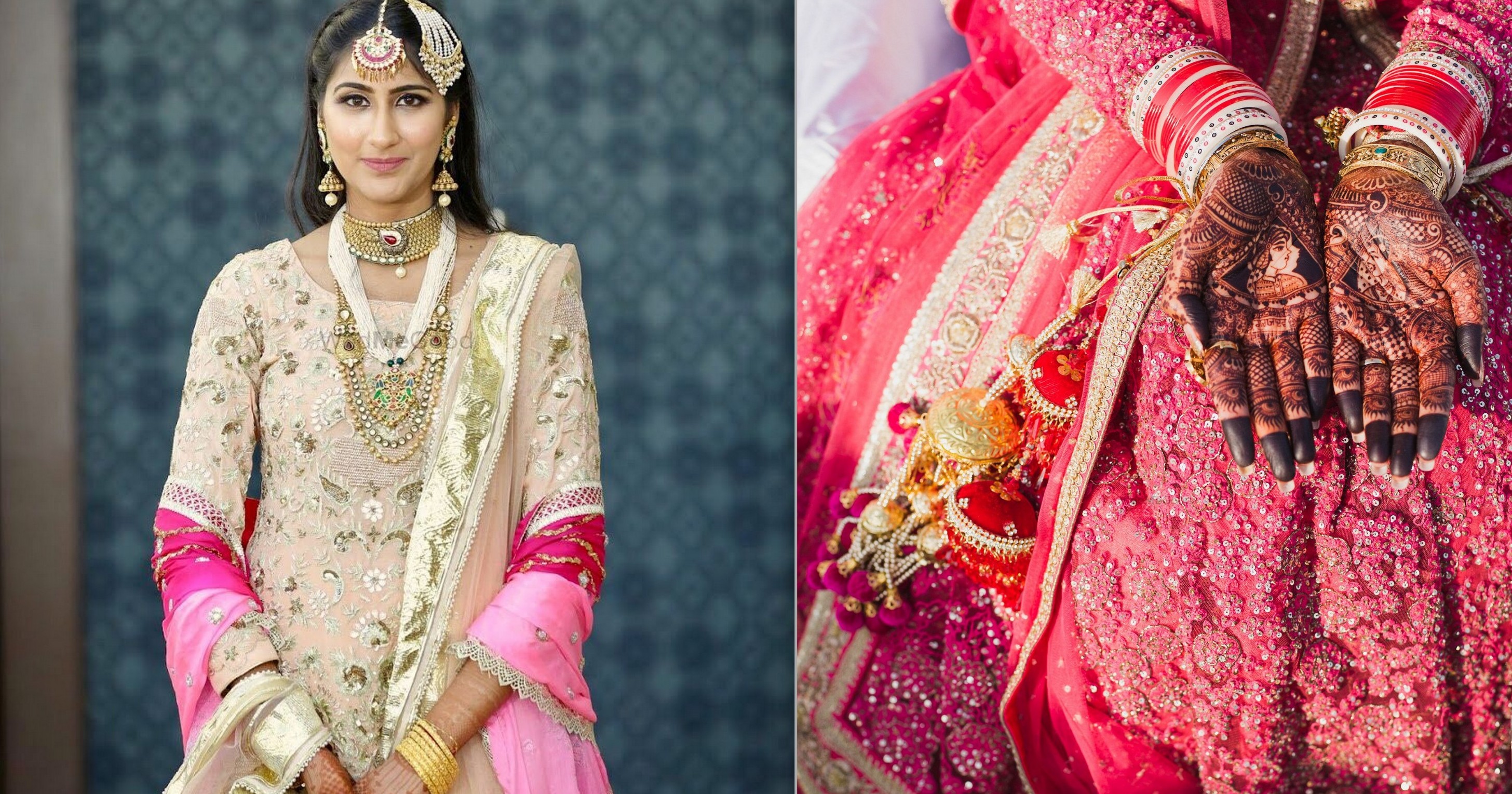 A Simplistic Punjab Wedding With A Bride & Groom In Traditional Colours ...