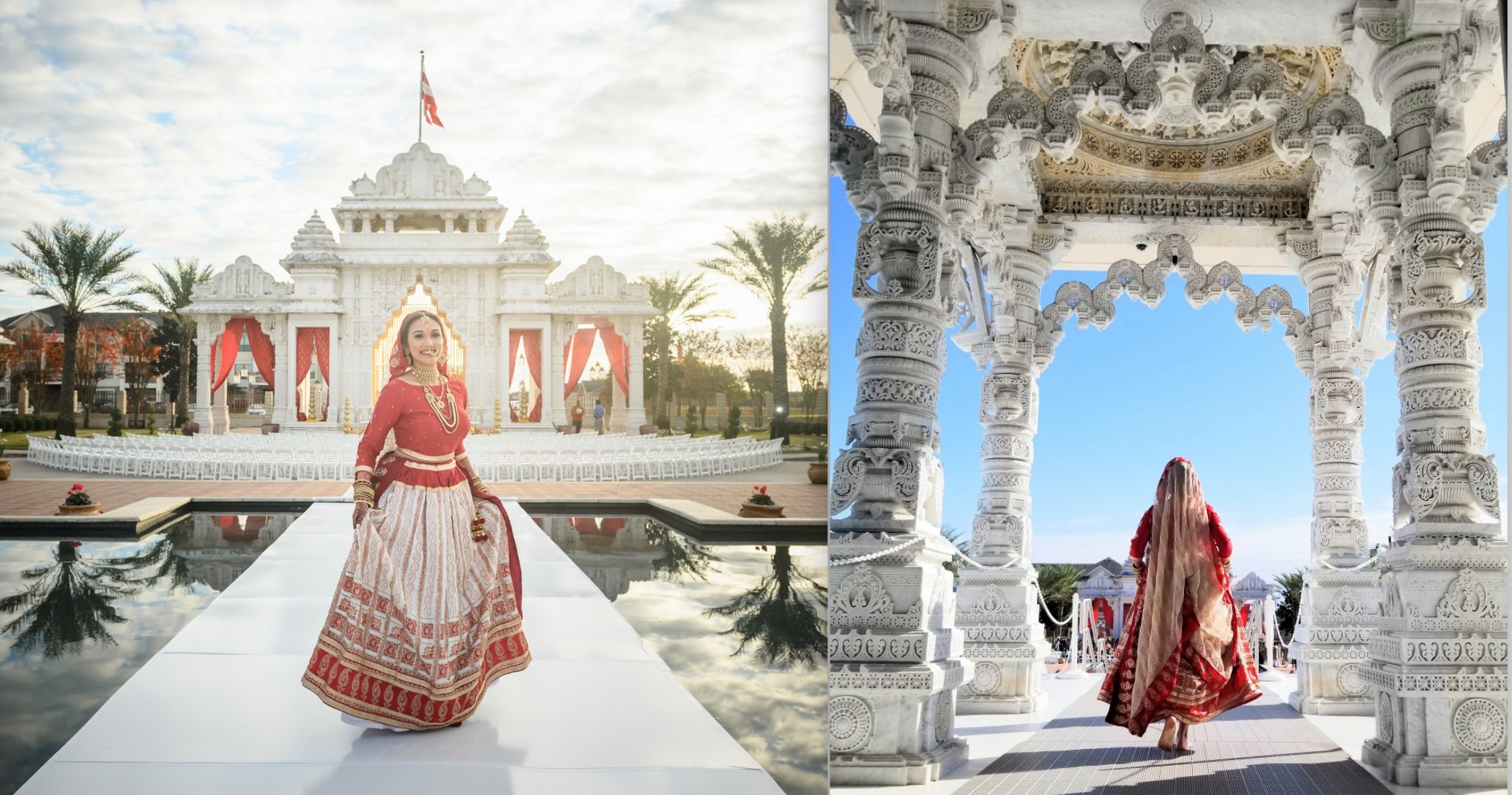 A Stunning Temple Wedding With The Bride In Her Mother's Gorgeous 30 ...