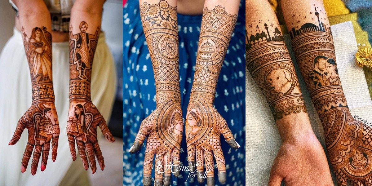 Portrait Mehndi Designs: The Best Ones We’ve Spotted On Real Brides ...