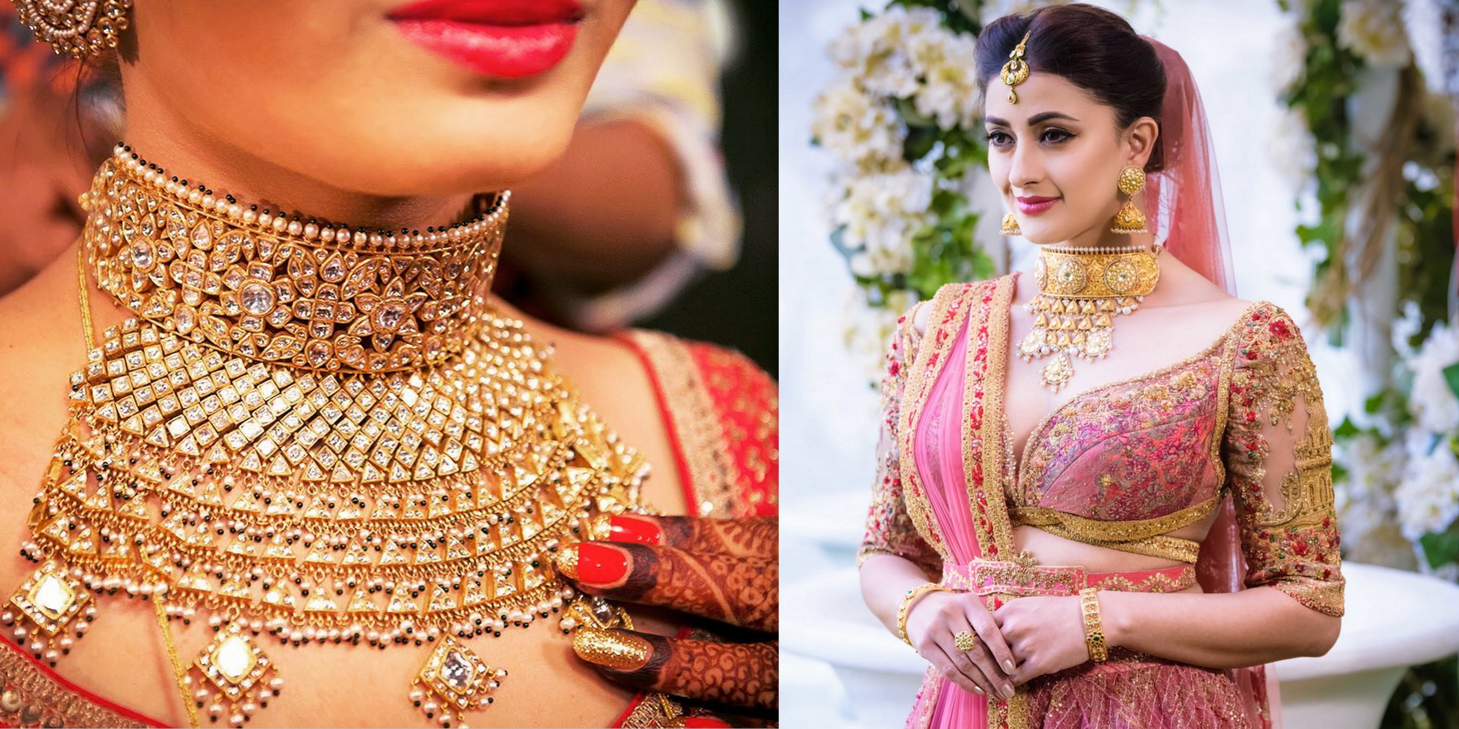 SPOTTED: Stunning Aadh Necklaces On Real Brides That Are Too Hard To ...