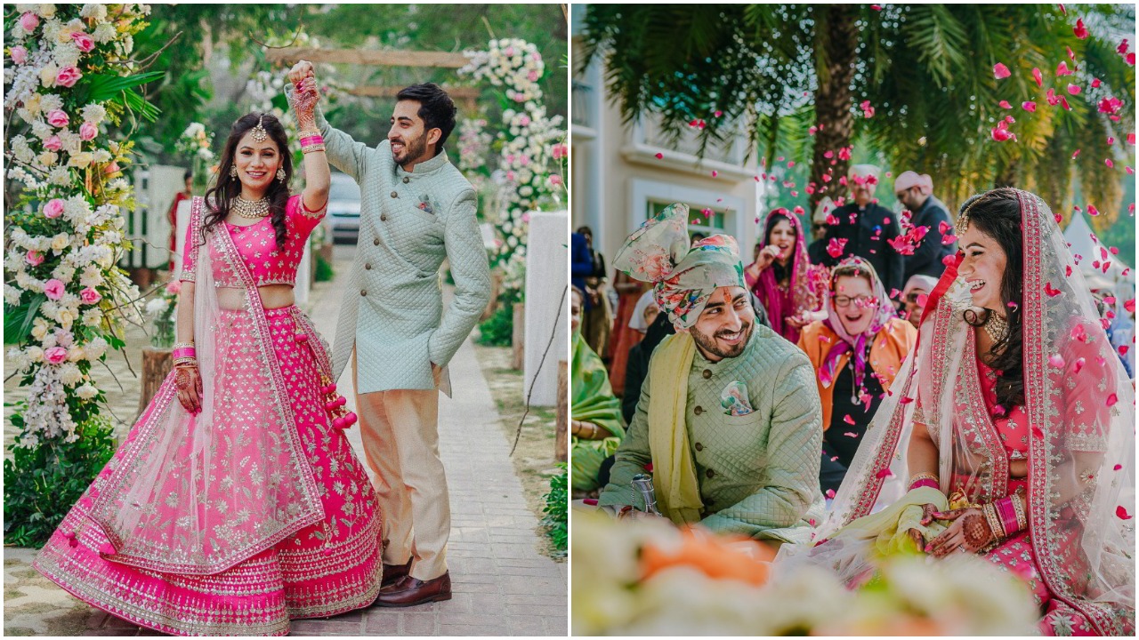 A Gorgeous Gurgaon Wedding With A Bride & Groom In Self-Designed ...