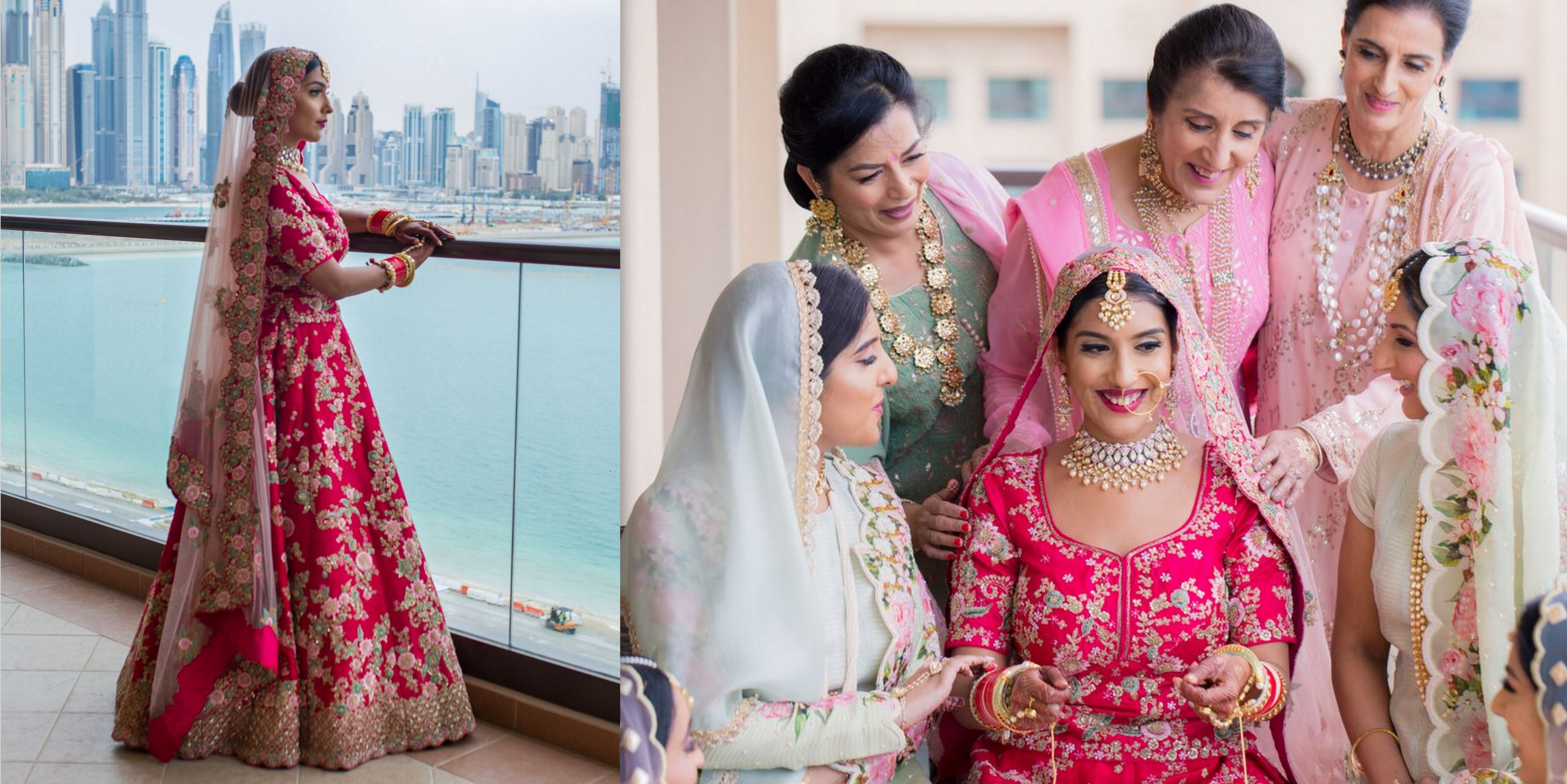 A Dubai Destination Wedding With Stunning Themes & A Bride In Pink ...