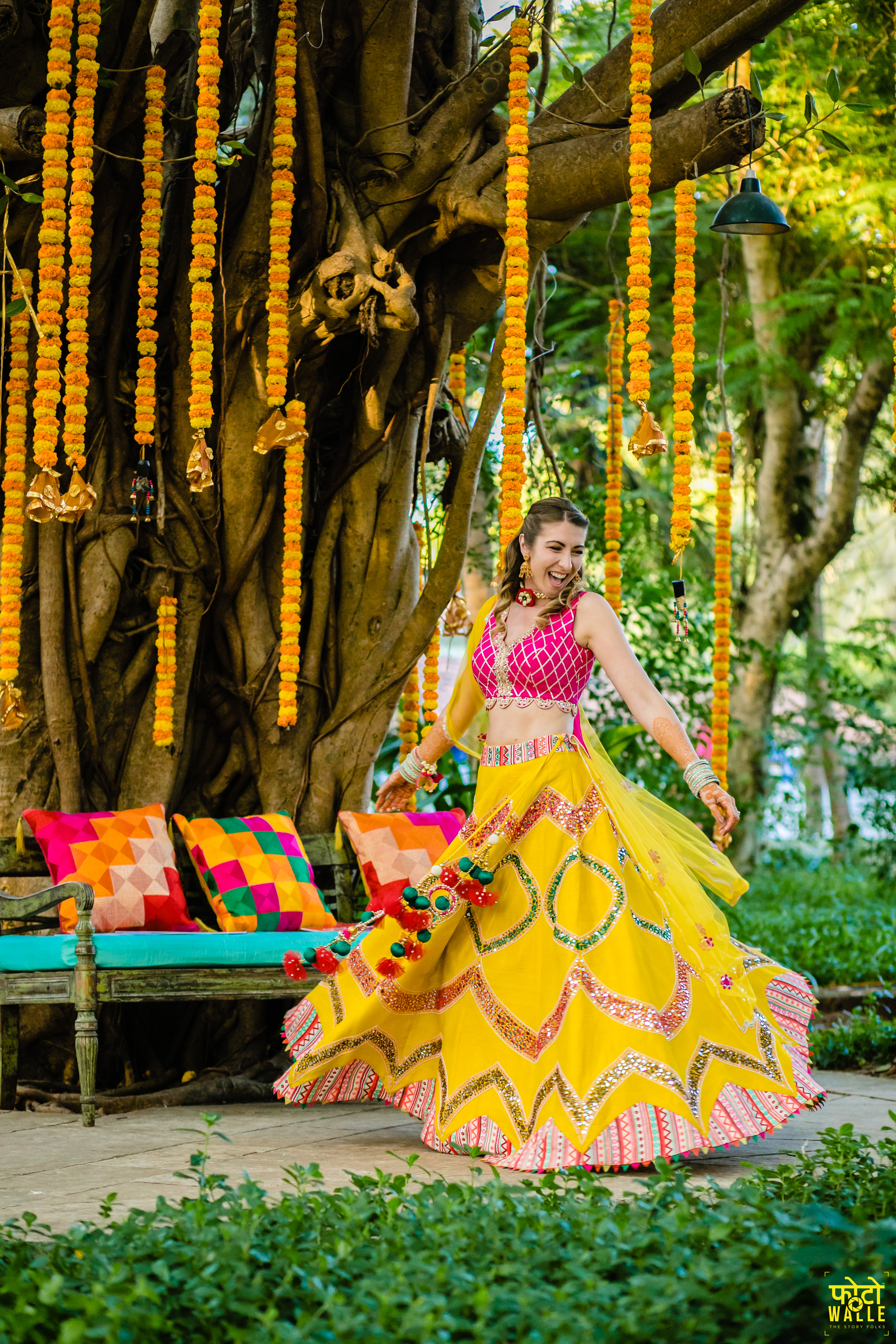 Intimate Goa Wedding With Vivid Decor & Gorgeous Outfits | WedMeGood