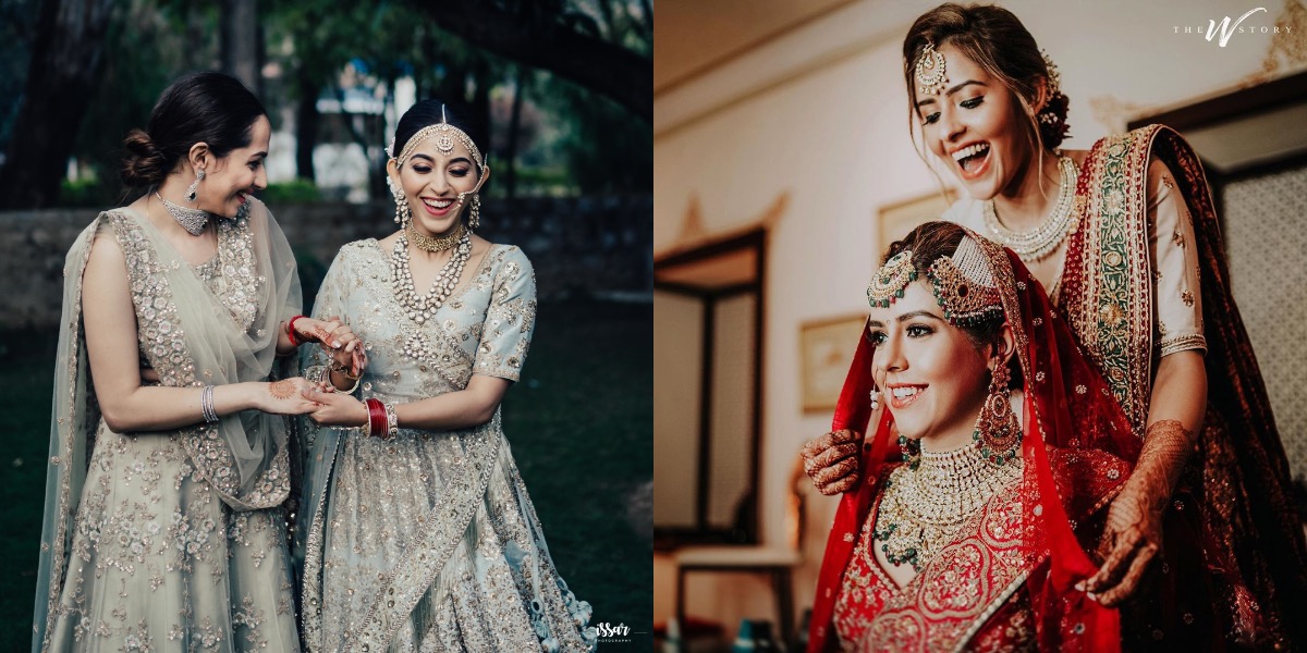 Brides And Their Sisters Who Coordinated Their Outfits And How Wedmegood