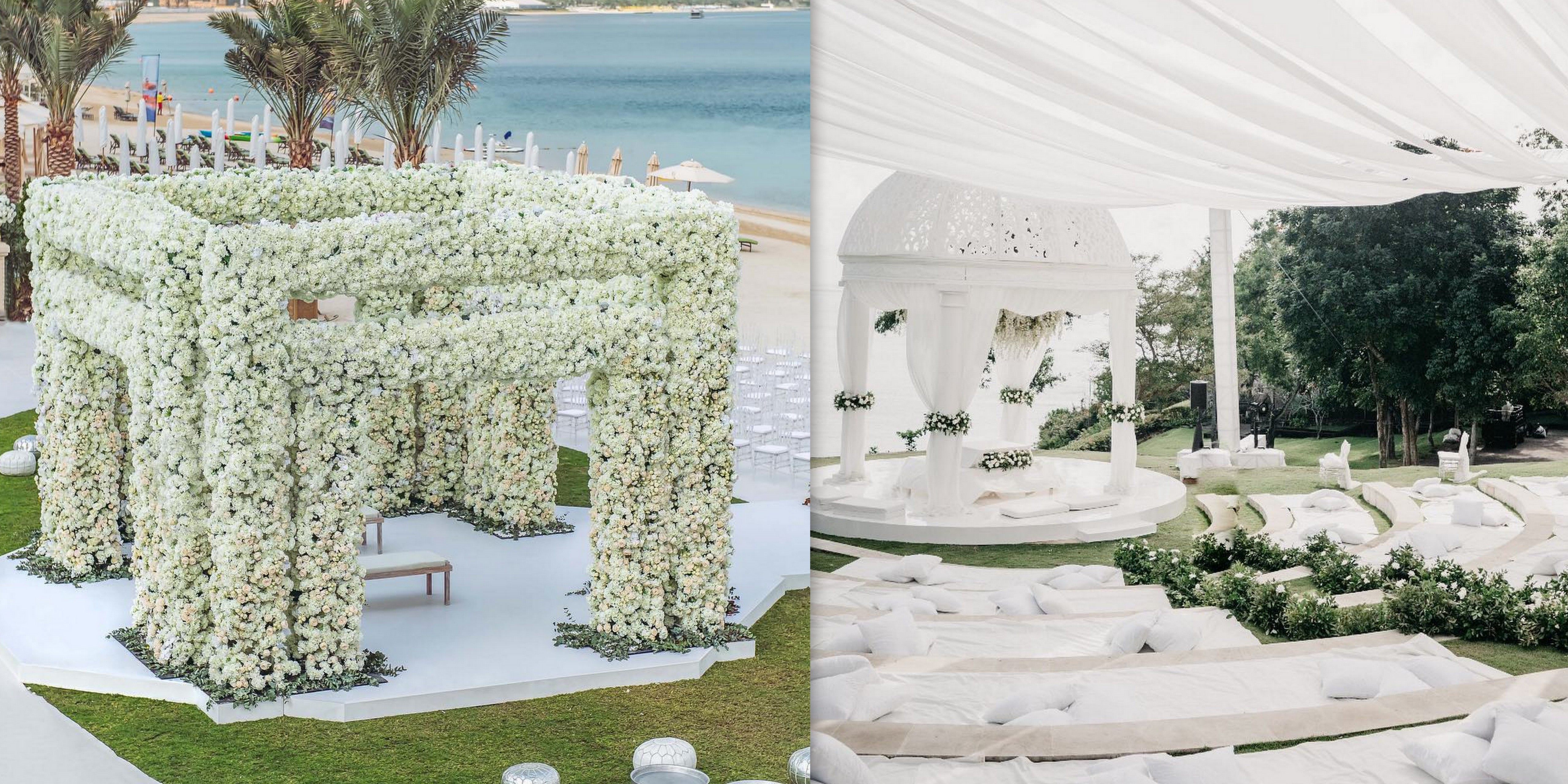 All White Mandaps Are Trending And We Approve! | WedMeGood