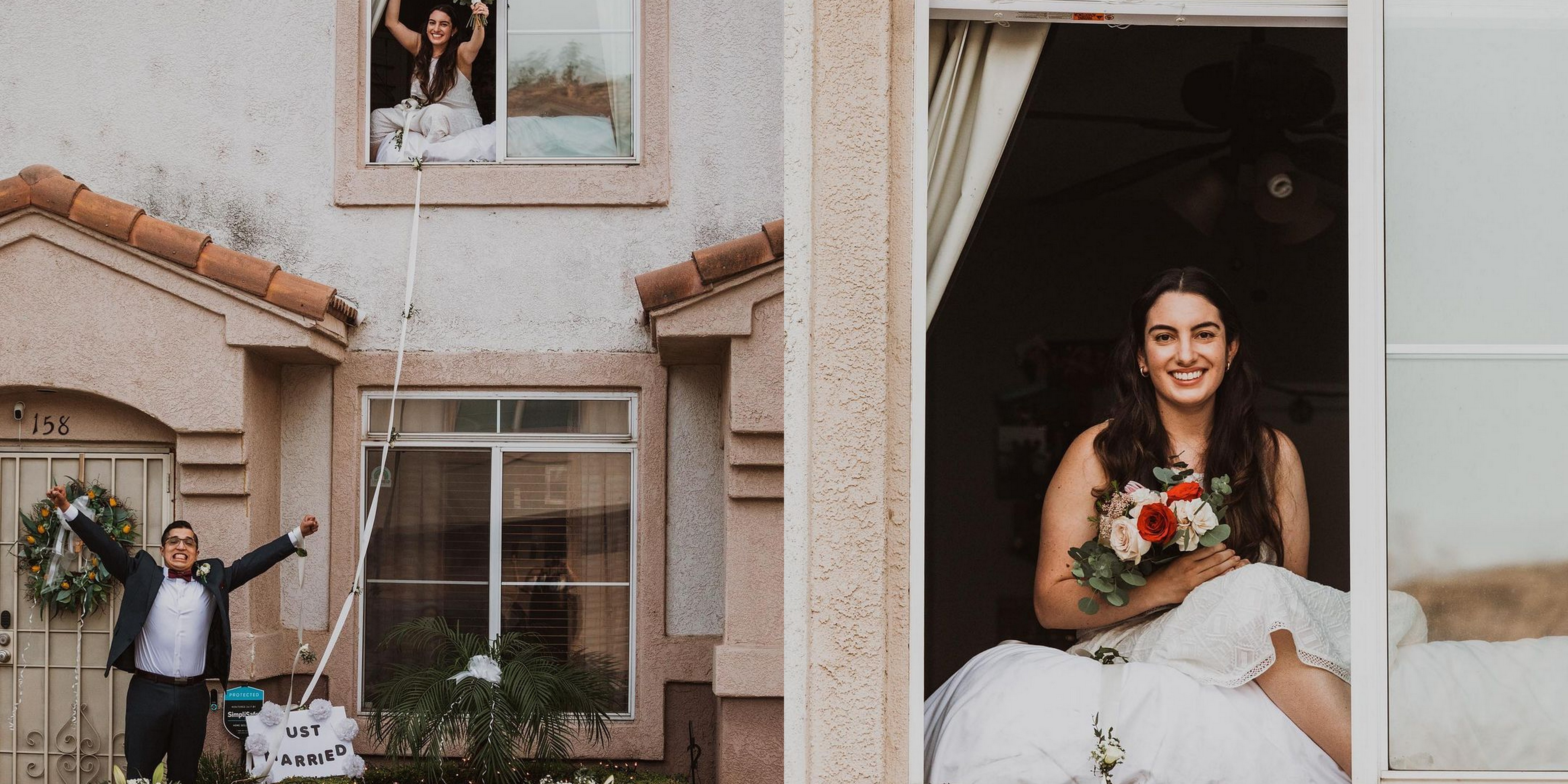 Unique Coronial Wedding After Bride Tests COVID+ Is Winning The ...