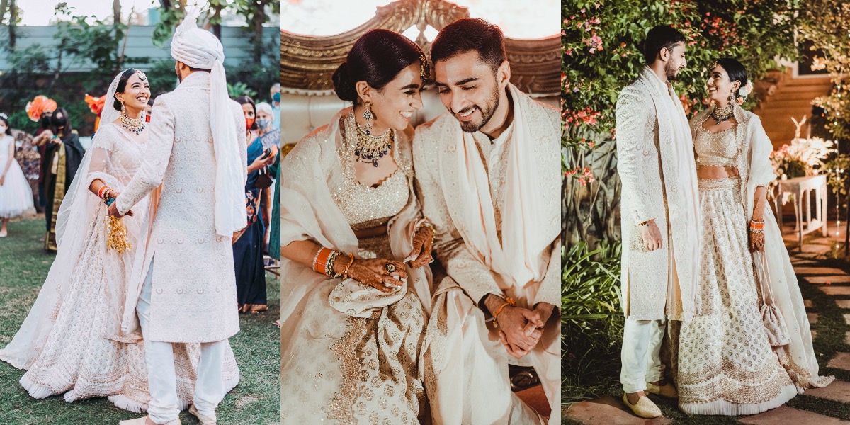 Intimate Wedding With The Happiest Vibe & A Couple In Ivory! | WedMeGood