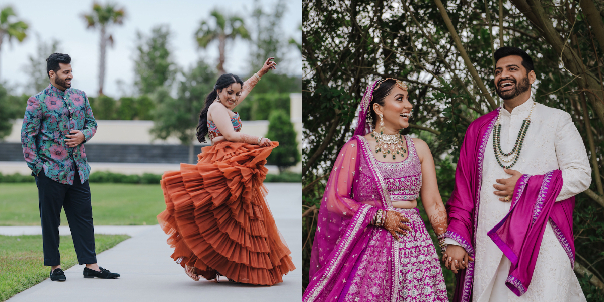 This Modern Florida Wedding Was Full Of Zest & Style! | WedMeGood