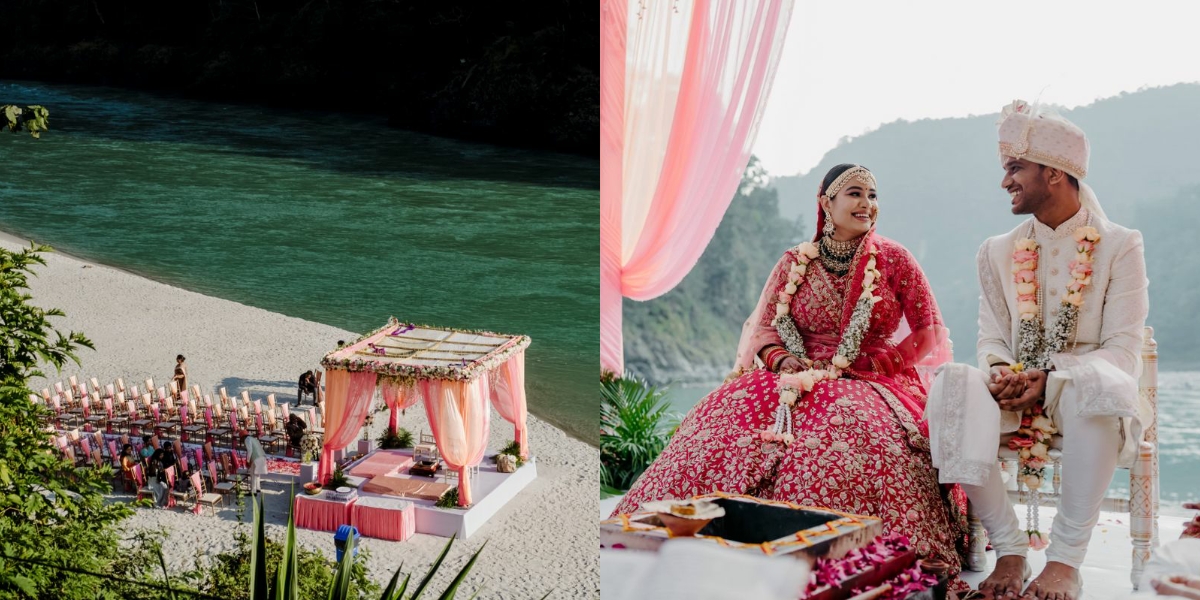 Charming Wedding By The Ganges With A Serendipity Love Story! | WedMeGood