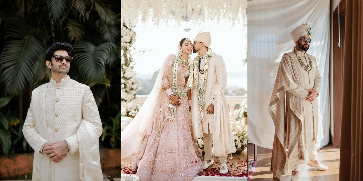 20+ Ivory Sherwanis For Grooms That Exude A Modern Vibe | WedMeGood