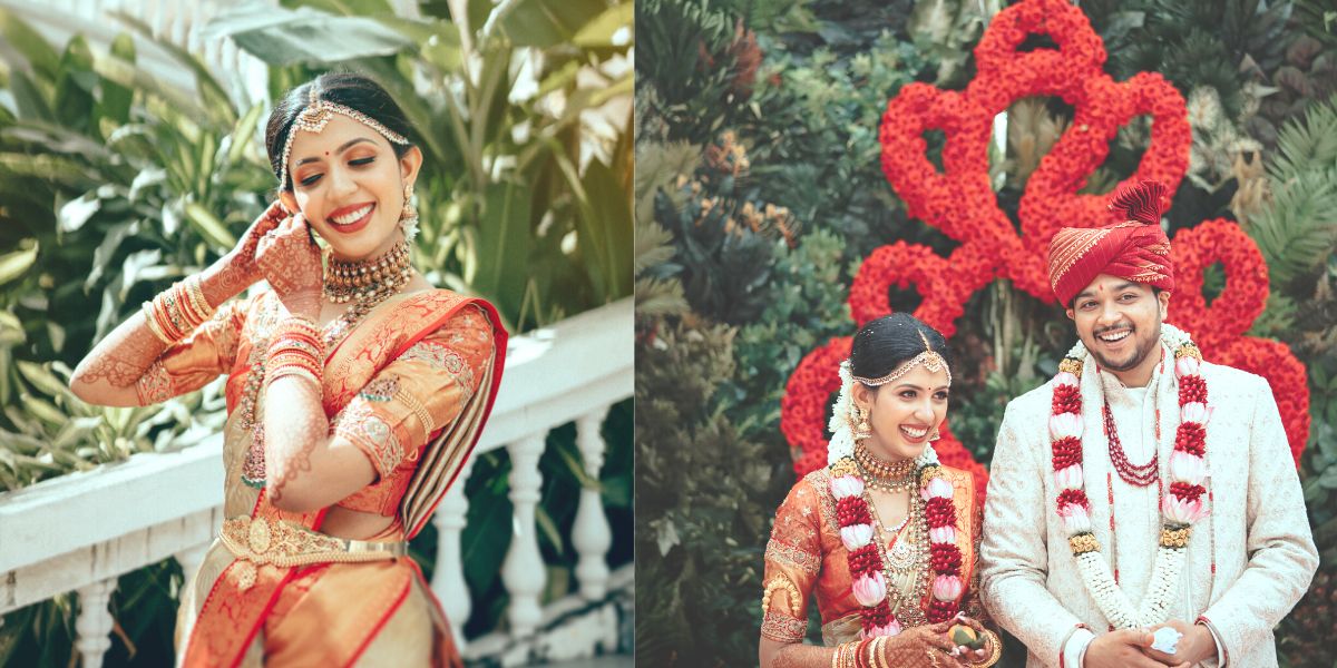 Elegant Outdoor Bangalore Wedding With Pretty South-Indian Bridal Looks ...