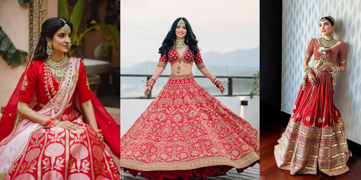 Real Brides That Prove Red Never Goes Out Of Fashion! | WedMeGood