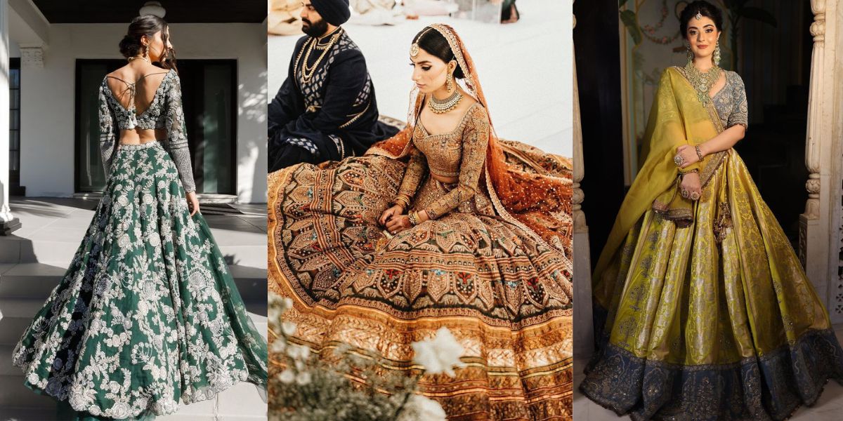 Unique Lehenga Colour Combinations We Spotted In 2022! | WedMeGood