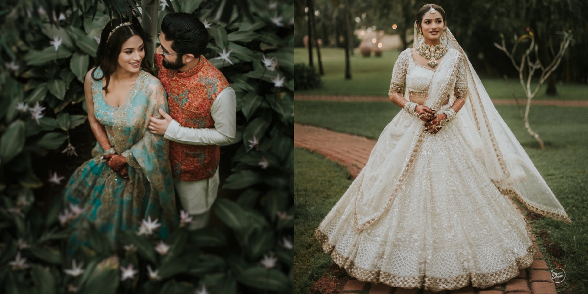 Destination Wedding In Goa With A Bride Who Embraced Ivory & Gold ...