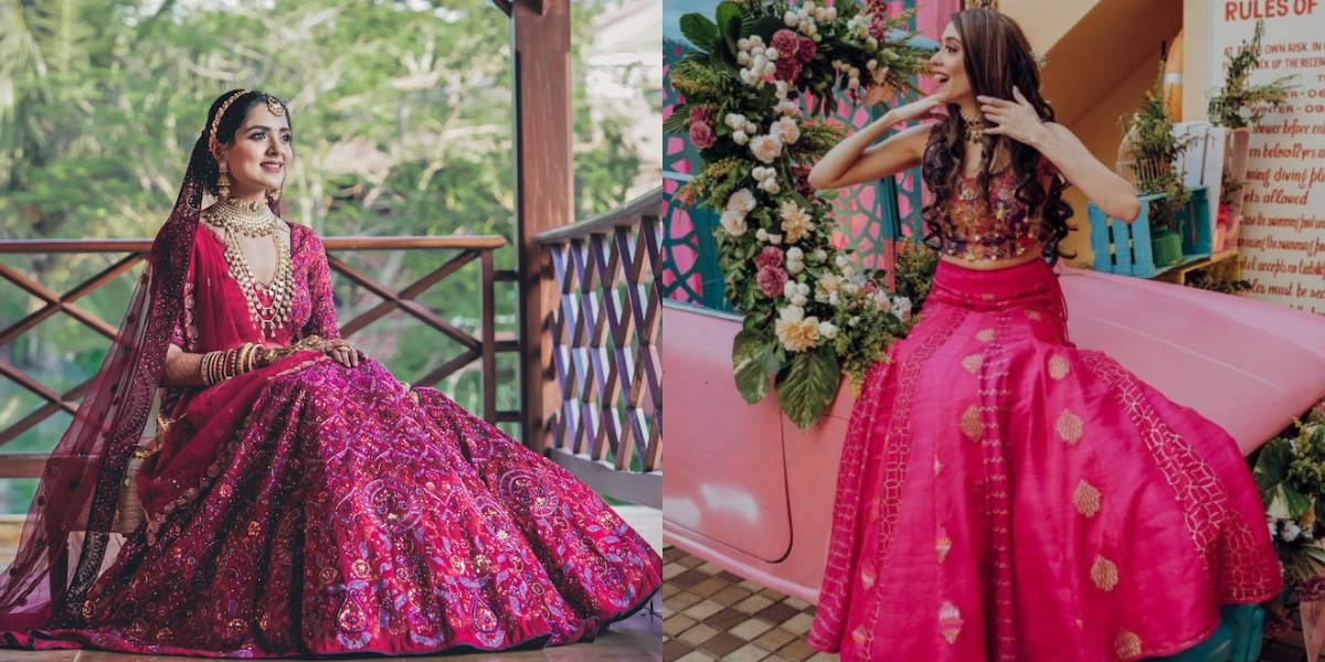 Stunning Viva Magenta Bridal Looks In The Pantone Colour Of The Year ...