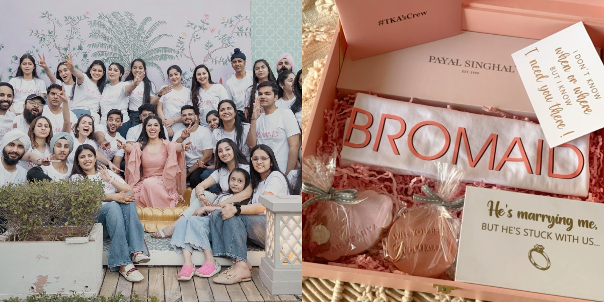This Bride Got Adorable 'Bromaid' Hampers Customised For Her Brothers ...