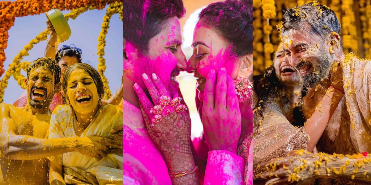 Fun Combined Haldis With Bride And Groom Together Are Trending Hard ...