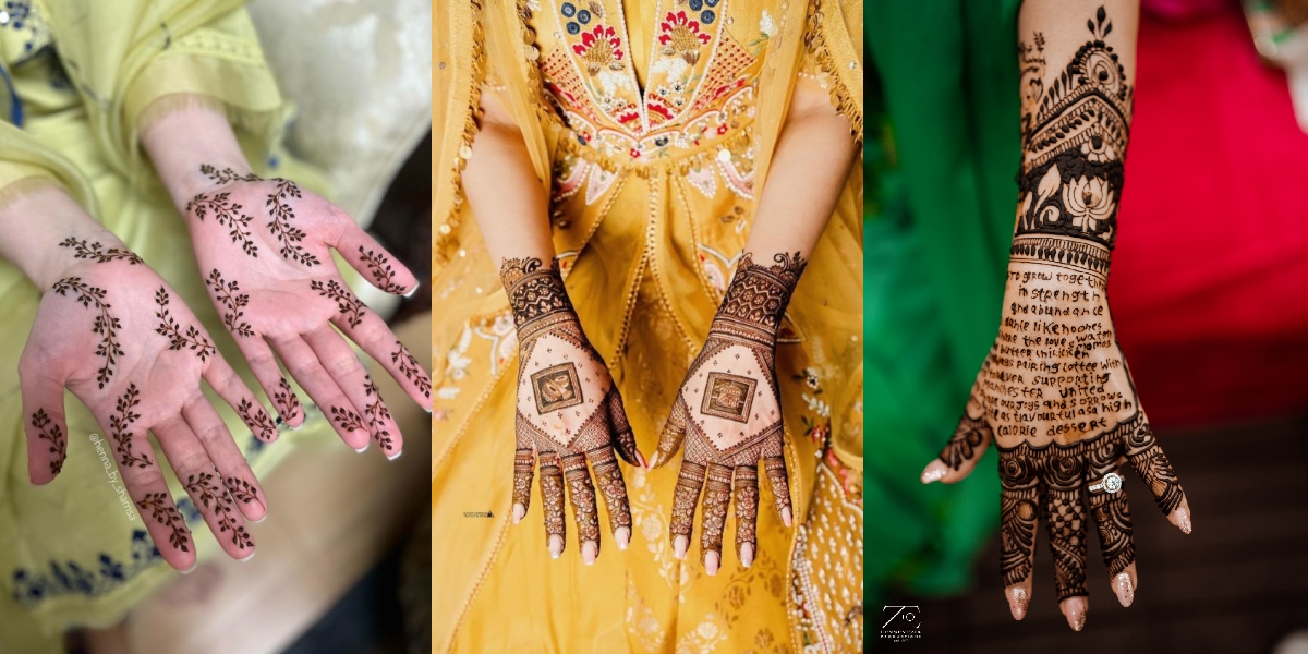 From Minimal To Personalised - Bridal Mehndi Designs That Went Viral ...
