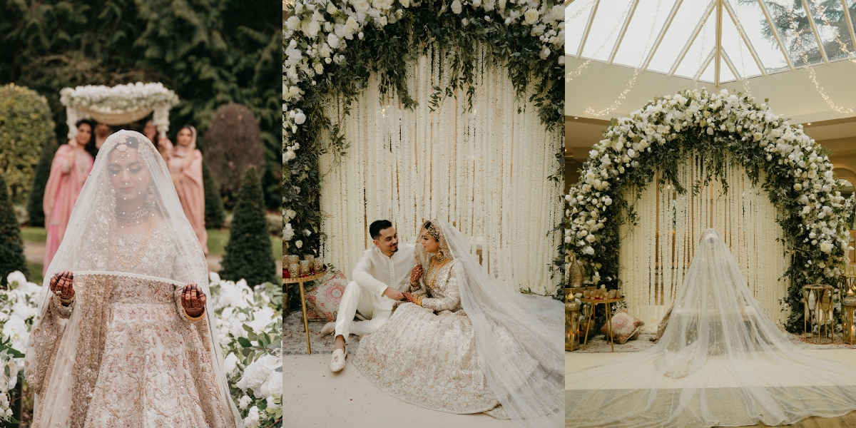 Ethereal Nikah In White With The Dreamiest Setting | WedMeGood
