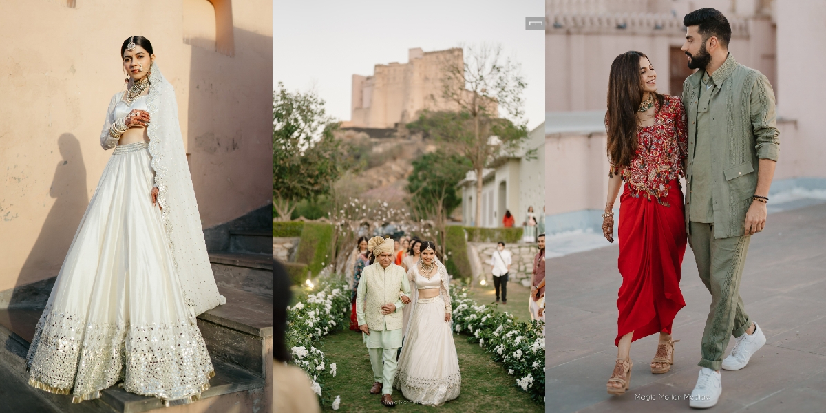 Minimalistic Fort Wedding With A Rustic Yet Modern Charm! | WedMeGood