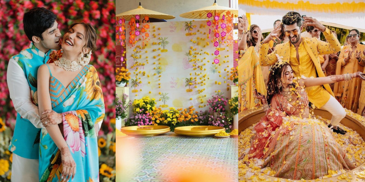 We’re Obsessed With These Vibrant-Themed Haldi Decor Ideas | WedMeGood