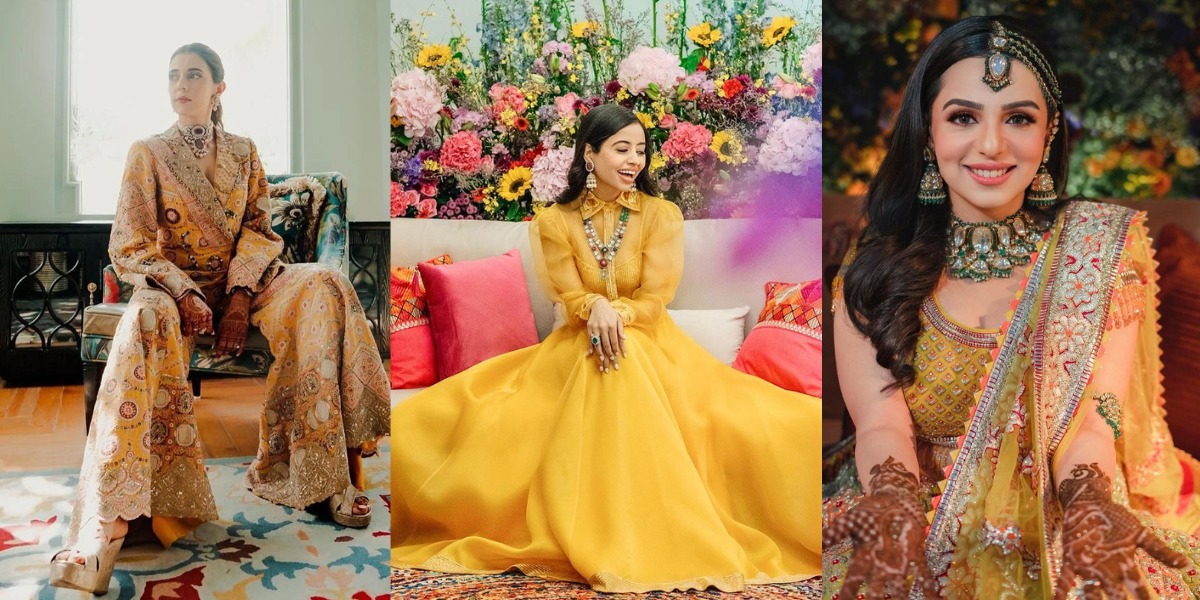 #Trending – Gorgeous 'Ladoo Peela' Outfits Brides Wore At Their ...