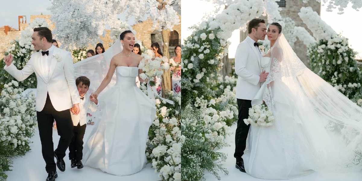 Amy Jackson & Ed Westwick's Italian Wedding Looks Right Out Of A Fairytale! | WedMeGood