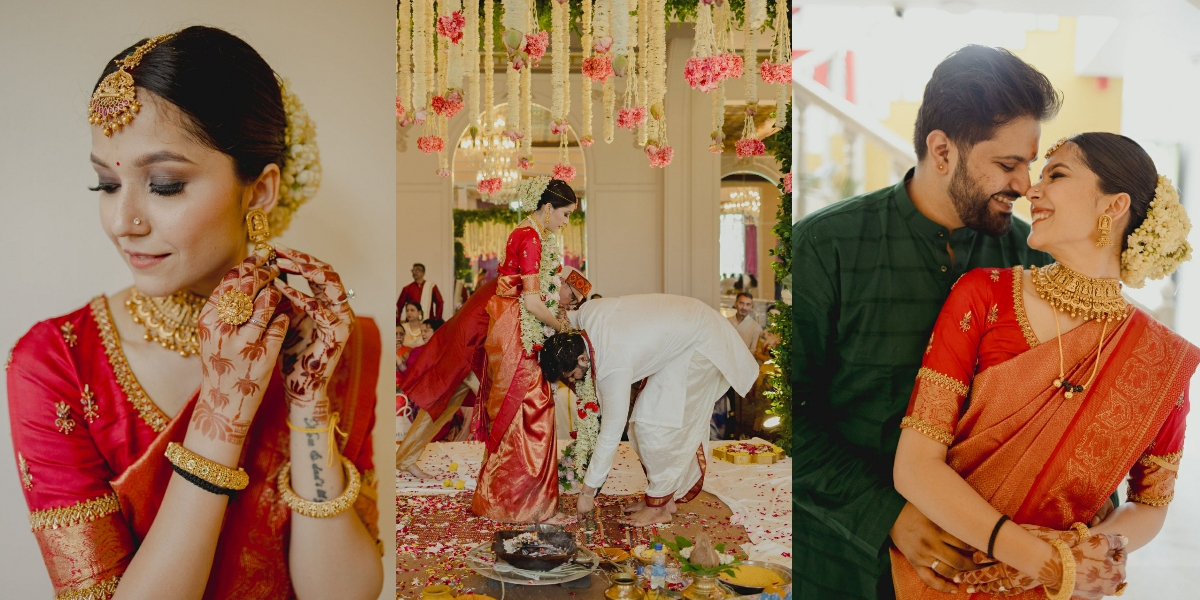 Simple South Indian Wedding In Delhi With A Minimally Beautiful Bride ...