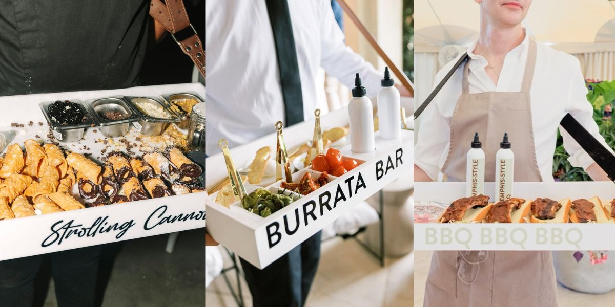 Strolling Food Stations Are The Wedding Food Trend We Are Obsessed With ...