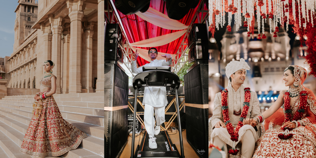 A Treadmill Baraat & Music At Its Core: This Palace Wedding Ate & Left ...