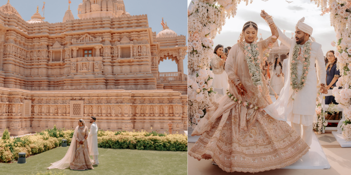 Tradition Met Modern Magic At This Sunkissed Temple Wedding In LA ...